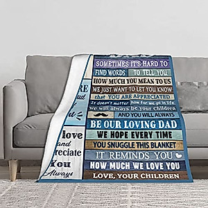 JOPJOLIW Dad Gift Blanket-Blanket for Dad-Dad Gifts from Daughter Son Blanket 60" x 50" -Dad Birthday 1