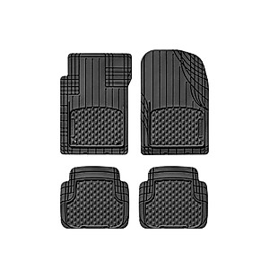 WeatherTech Semi Universal All Weather and Vehicle Trim to Fit Floor Mats - 4-Piece Set Black