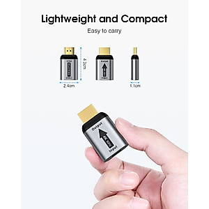 ELUTENG USB C to HDMI Adapter (Not USB to HDMI) Type C Female to HDMI Male Converter 4K@60Hz USBC/Thunderbolt 3 to HDMI 2.0 Connector