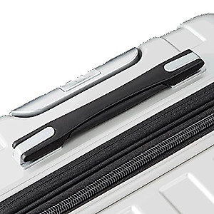 DELSEY Paris Titanium Hardside Expandable Luggage with Spinner Wheels, Silver, Carry-On 19 Inch