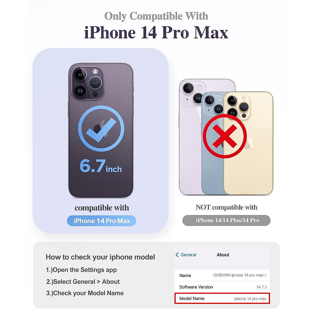 GVIEWIN for iPhone 14 Pro Max Case Compatible with MagSafe, [Screen Protector + Camera Lens Protector][MIL-Grade Protection] Magnetic Floral Clear Shockproof Women for 14 Pro Max Phone Case(Foliolosa)