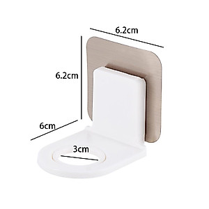 Pokinge 3 Pack Shampoo Holder Shower Gel Bottle Rack Hook Bracket Bathroom Wall Paste Shampoo Shelf Storage Seamless Hook
