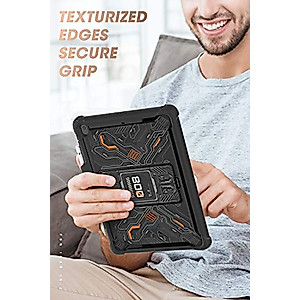 Mumba Ops Case for New iPad 9th/8th/7th Generation 2021/2020/2019, [Built-in Screen Protector] [Kickstand] [Pencil Holder], Full-Body and Drop-Proof Cover for iPad 10.2 inch, Cyberpunk Style