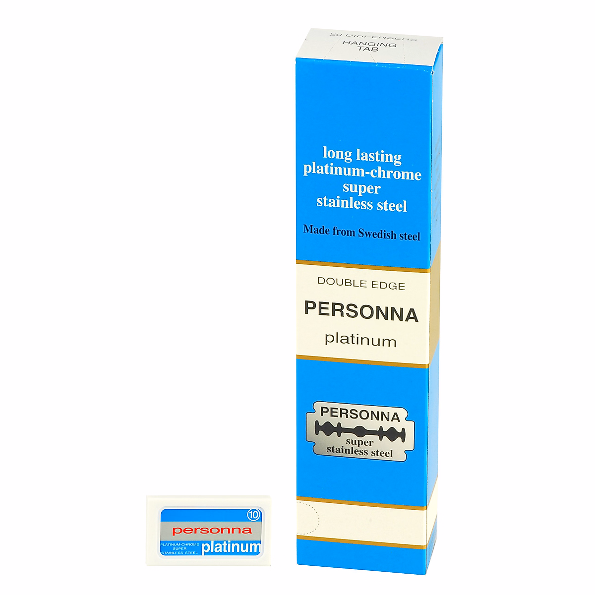 200 Israeli Personna Blue Razor Blades - Double Edge Blades - Personna Double Edge Razor Blades