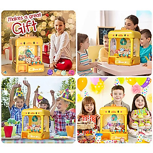 cxjoigxi Large Claw Machine for Kids Adults with Prizes, Adjustable Sound & Light, 2 Power Modes, Candy Mini Vending Crane Machines, Electronic Arcade Game Dispenser Toy for Girls Boys Gift - Duck