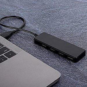 Voluxe Hub Adapter, 5Gbps Hub, Stable Small Size 4‑in‑1 Good Performance for Computer Desktop