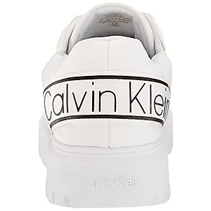 Calvin Klein Women's Danyel Sneaker, White, 11
