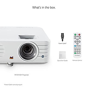 ViewSonic PX701HDH 1080p Projector, 3500 Lumens, Supercolor, Vertical Lens Shift, Dual HDMI, 10w Speaker, Enjoy Sports and Netflix Streaming with Dongle