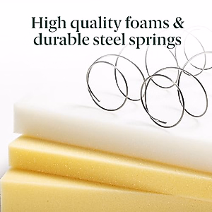 ZINUS 10 Inch Foam and Spring Hybrid Mattress [New Version], Queen, Fiberglass Free, Medium Firmness, Durable Support, Certified Safe Foams & Fabric, Mattress in A Box