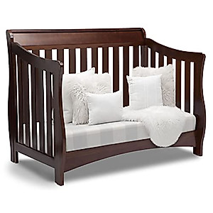 Delta Children Bentley S Series 4-in-1 Convertible Baby Crib, Chocolate