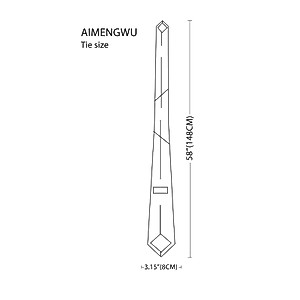 DecTwig Men's Ties Solid Color Formal Neckties 3.15" (8CM) Red Ties For Men