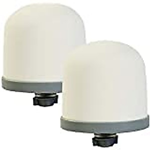Huining 2PCS Ceramic Dome Replacement Filter for Household Water Bucket Filtration System Water Pitcher