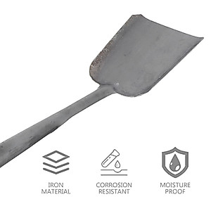 Cabilock Fireplace Shovel Long Wooden Handle Ash Coal Shovel Fireplace Scoop Ash Scoop Gardening Shovel Kitchen Tool