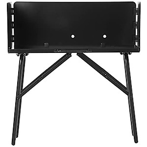 Lodge Steel Collapsible Outdoor Cooking Table, 16 Inch x 32 Inch x 26 Inch, Black