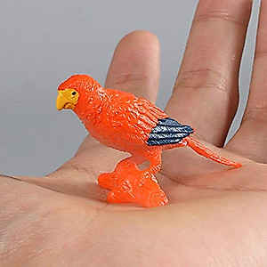 HERSMEMOR 12PCS Birds Figures Toys Playset for Kids, Birthday Christmas Easter for Girls Boys, Decorations for Cakes (Birds Toys)