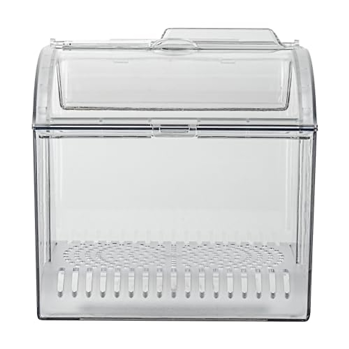 Restaurantware Met Lux 1.6 Gallon Food Storage Container, 1 Airtight Treat Box - With Scoop, Holds Up To 25 Cups, Clear Plastic Cereal Container With Lid, For Kitchen Or Pantry Organization