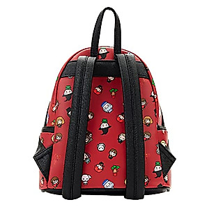 Loungefly Harry Potter Chibi Characters Red Allover Print Double Strap Shoulder Bag Purse