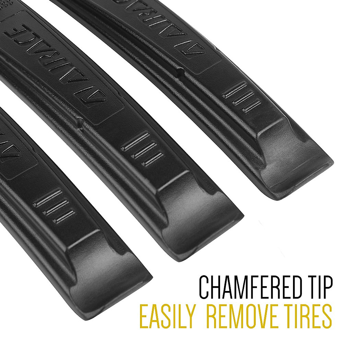 Airace Bike Tire Lever Set - Bicycle Levers to Repair Bike Tubes - Cycling Repair Accessories Tools (3 Count Plastic)