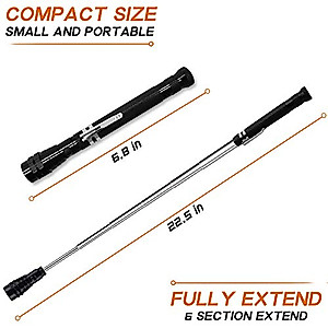 Gifts for Men on Christmas, Owlbbabies LED Magnetic Pickup Tool, Unique Gifts for Men Who Have Everything, Telescoping Magnet Pick Up Gadgets Tool for Men, Dad, Boyfriend, Husband, Father in Law