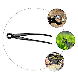VILLCASE Bonsai Crystal Ball Scissors Round Concave Edges Pliers Branch Knob Cutter Concave Branch Cutter Pruners Tools Gardening Pruning Shears Japan Spherical High-carbon Steel