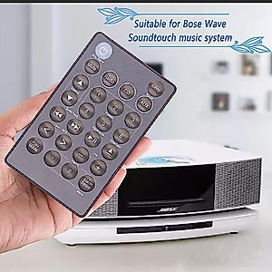 Universal Replacement Bose Remote Control for Bose Sound Touch Wave Music Radio System-Generation The 1,2,3,4th (Batteries Excluded)(Black)