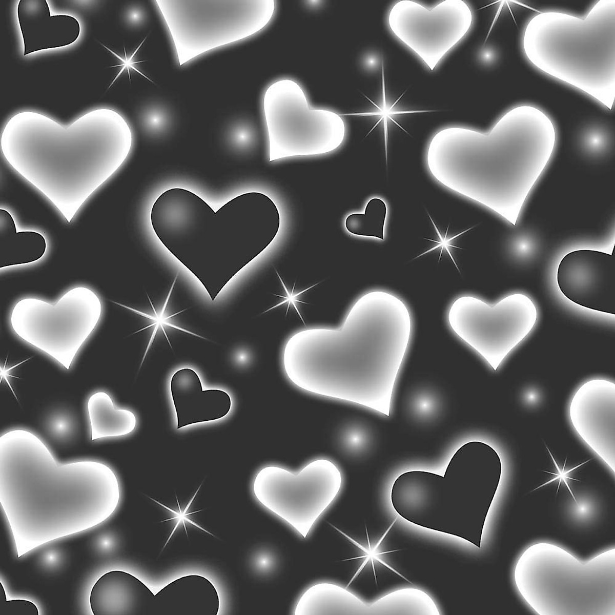 Mocsicka Black Heart 2000s Backdrop for Photoshoot 90s Photo Backdrop Decorations Old School Love Heart Women Men Happy Birthday Photography Background Banner Photo Booth