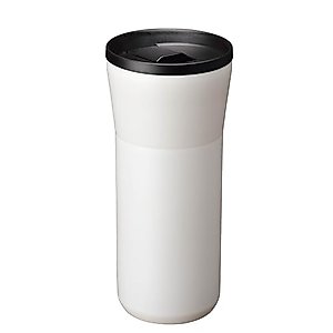 KYOCERA 17 oz Ceramic Coated Tumbler with Lid - Cream White