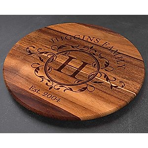 Lazy Susan, Custom Lazy Susan, Personalized Lazy Susan, Custom Wedding Gifts, Turntable, Lazy Susan Turntable, Cutting Board, Custom Cutting Board, Personalized Cutting Board