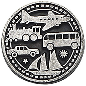Cathedral Art (Abbey & CA Gift Traveler's Prayer Pocket Token, One SIze, Silver