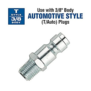 Primefit TC3838FS-B10-P (10-Pack) Automotive T-Style 3/8" x 3/8" Female Steel Coupler