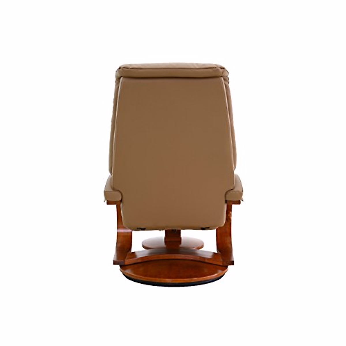 Mac Motion Chairs Collection by Mac Motion Mandal Top Grain Leather Oslo Recliner and Ottoman, Sand (tan)
