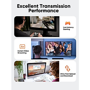 CableCreation Ultra Slim Cat6a Ethernet 10ft Long Cable OD 2.8mm, Down Angle LAN Super Light Cord, High Speed 10G UTP Network Patch Cable, Internet Wire for PC,Router, Modem, Printer,TV Box/PS5, 3M