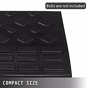 Mophorn Rubber Curb Ramp 3.7" Height, 39.4" Length Driveway Ramp for The Curb,15 Ton Heavy Duty Sidewalk Curb Ramp for Forklifts Trucks Buses (Please Check The Upgrade Product Images on Details Page)