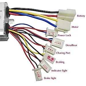 TDPRO 24V 500W Brushed Speed Motor and Controller for Electric Scooter Go Kart Bicycle E Bike Tricycle Moped