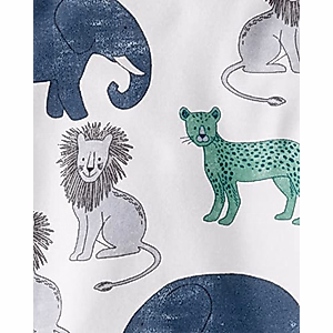 Little Planet Baby and Toddler 2-Piece Pajamas Made with Organic Cotton, Safari Animals, 24M