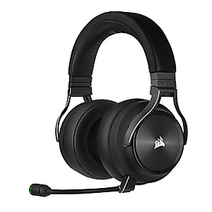 CORSAIR Virtuoso RGB Wireless XT High-Fidelity Gaming Headset - Works with Mac, PC, PS5, PS4, Xbox Series X/S - Slate & ST100 RGB Premium Headset Stand with 7.1 Surround Sound - 3.5mm and 2xUSB 3.0