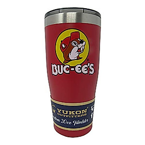 Buc-ee's Red Stainless Steel Tumbler With Bucky the Beaver, Double Wall Vacuum Insulated, 20 Ounces