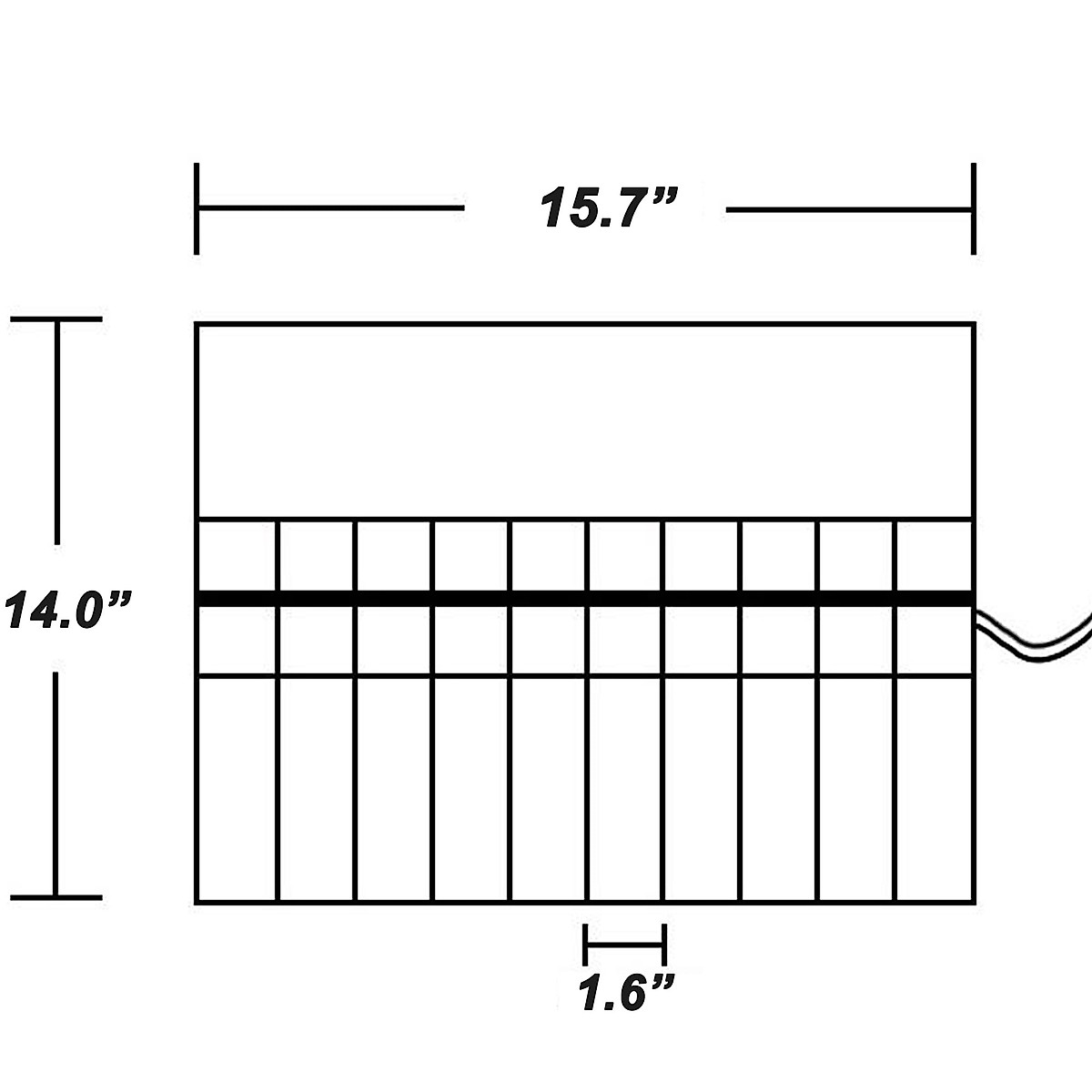 Funny live Paint Brush Holder Art Supplies, Artist Brush Holder & Art Supply Storage Organizer Roll-Up Case Bag, Protect Acrylic Oil Watercolor Paintbrushes (Blue Sea Wave-20 Slot Pockets)
