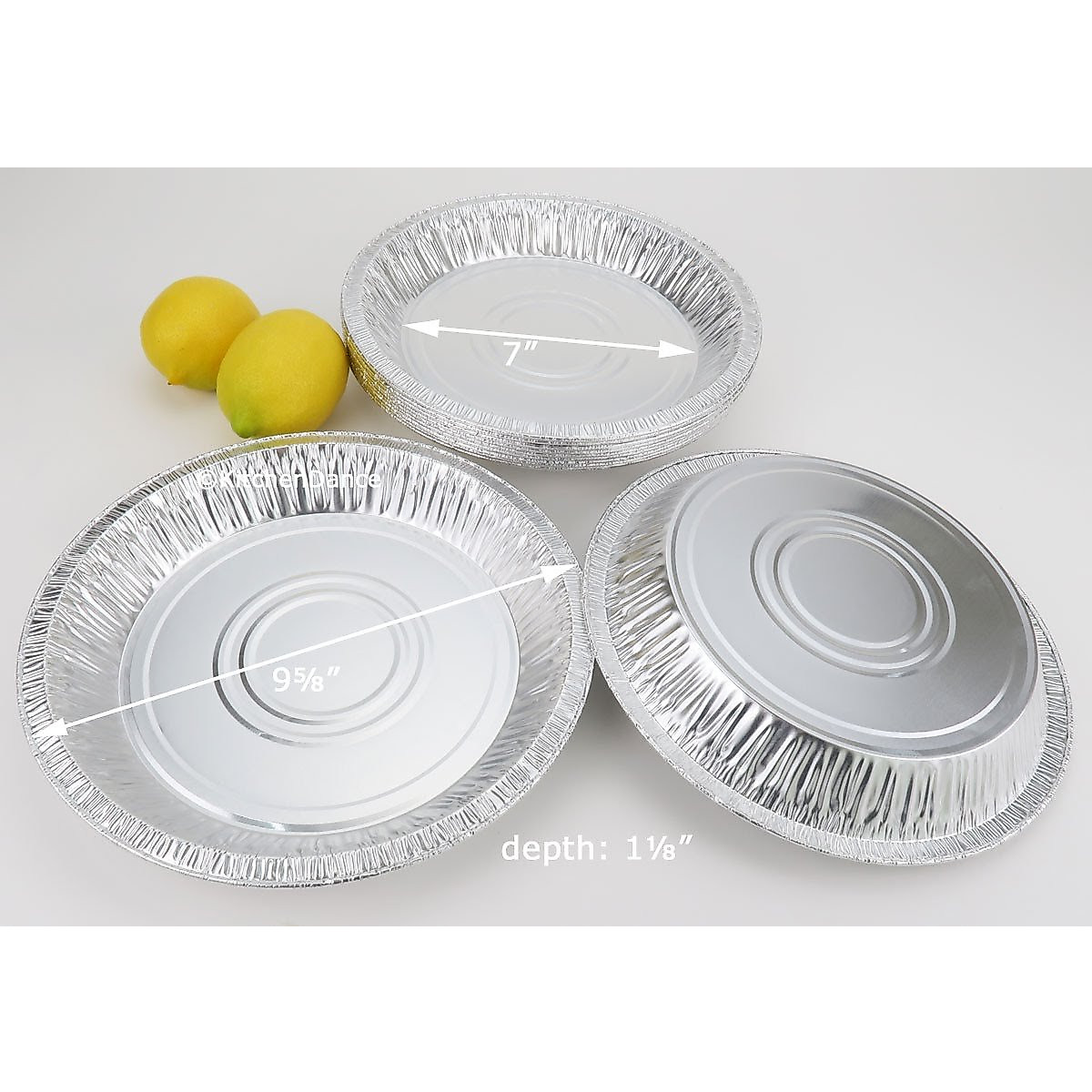 D & W Fine Pack 9-5/8" Rim to Rim Disposable Aluminum Pie Pans #11042 - Case of 500