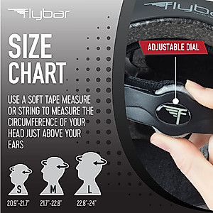 Flybar Bike Helmet- Multi Sport Dual Certified Adjustable Dial, Skateboard Helmet, Roller Skating, Pogo, Electric Scooter, Snowboard, Boys and Girls Kids- Adults Helmets (Blk,L-XL)
