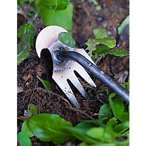 New Weeding Artifact Uprooting Weeding Tool, 16 Inch Weed Puller with 4 Teeth Manganese Steel Forged Hand Weeder, Say Goodbye to The Weeds with Weed Remover Hand Tool for Your Garden, Yard, and Farm