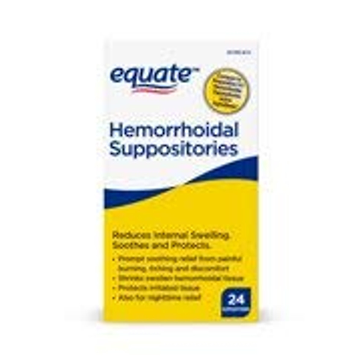 Equate Hemorrhoidal Suppositories 24 Ct by Equate (Pack of 2)