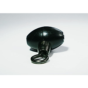 Cross-Line Swivels & T Bead Shape Pulley Slide Rig Rolling Swivels Fishing Hooks Connector Fishing Terminal Tackle (Black)