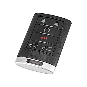 X AUTOHAUX Replacement Keyless Entry Remote Car Key Fob OUC6000066 315MHz for Cadillac Escalade ESV 2007-2014 850K-6000066 6 Key Button