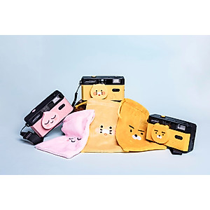 Kakao Friends Reusable 35mm Film Camera [Ryan Edition], Fixed-Focus and Wide Angle, Build in Flash and Compatible with 35mm Color Negative or B/W Film (Film and Battery NOT Included)
