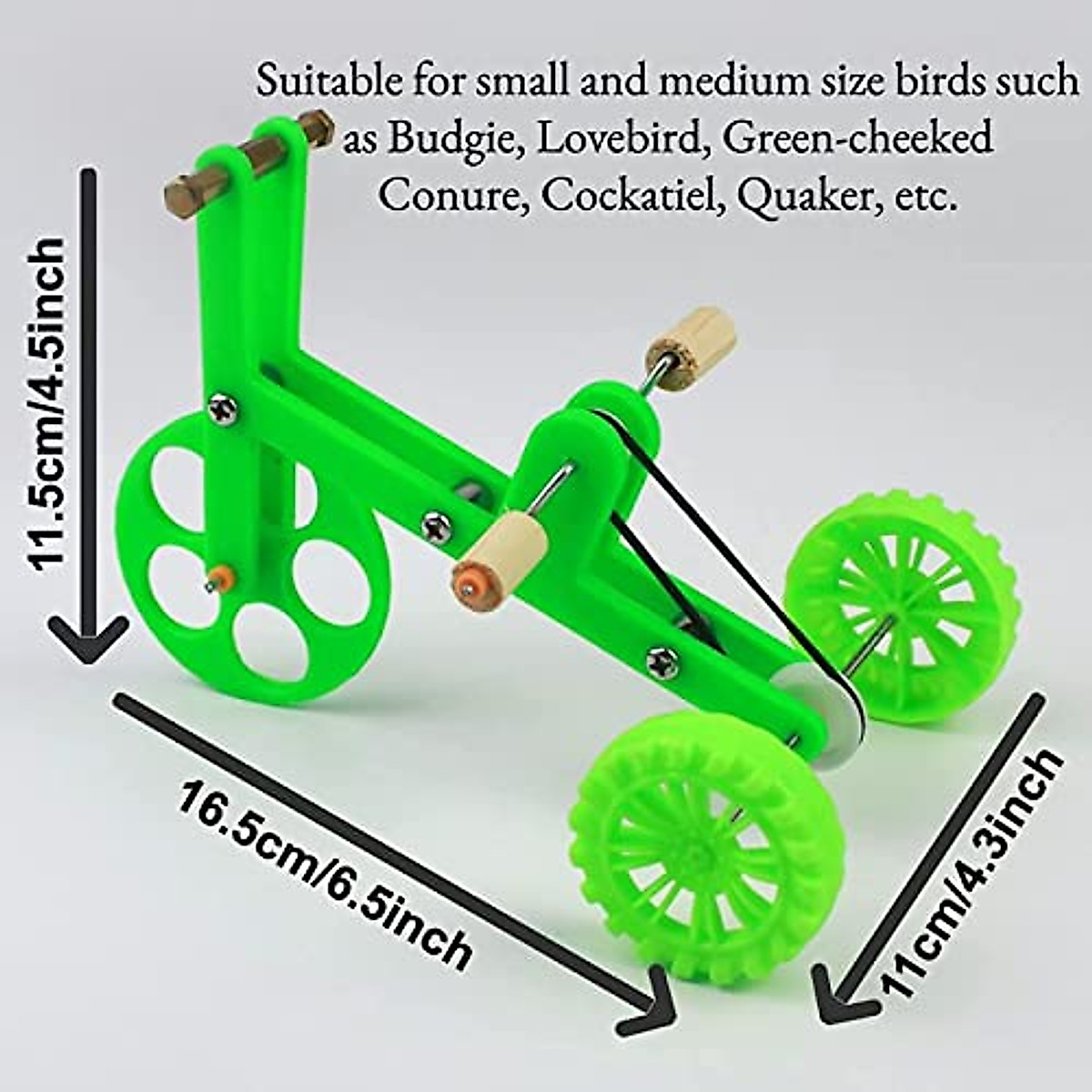 ECOABS Bird Intelligence Training Toy, Parrot Puzzle Bicycle Toy for Small Medium Bird, Parrot Educational Table Top Trick Prop Toy, Bird Foot Talon Toy for Lovebird Conures Parakeet