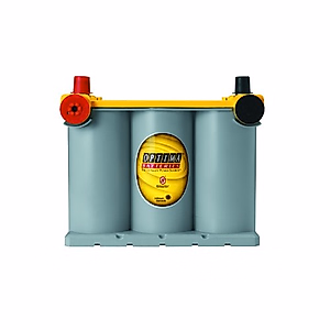OPTIMA Batteries High Performance D75/25 YellowTop Dual Purpose Sealed AGM Car, Truck and SUV Battery, 620 CCA, Dual Terminal, Maintenance Free, Versitile Mounting