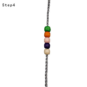 Hair Tool Plastic Quick Beader for Loading Beads Ponytail Maker Styling Tool (8 Pcs,7 Colors)