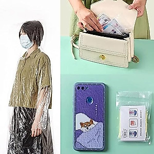 AYWVRBST 12 Pack Disposable Clear Rain Ponchos with Hood for Adults,51.1 Inches Emergency Raincoats for Camping Hiking Traveling (Red, Yellow, Blue)