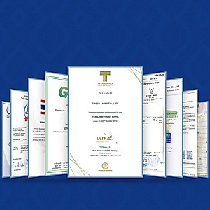 TalatexHome Premium Natural Latex Mattress Topper, Medium Firm with Organic Cotton Cover No Memory Foam Chemicals, Help Relief Shoulder & Back Pain (3" Queen)